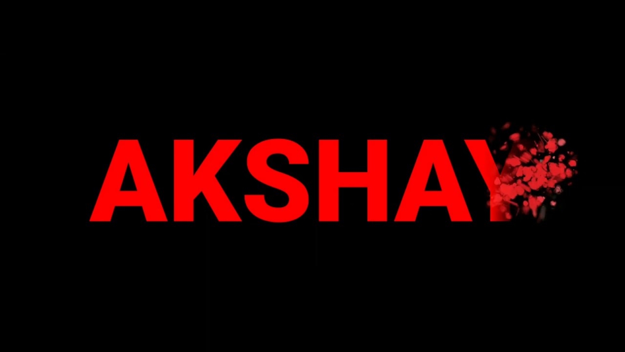 Akshay 😎 | Name Art | WhatsApp Status | Video - YouTube