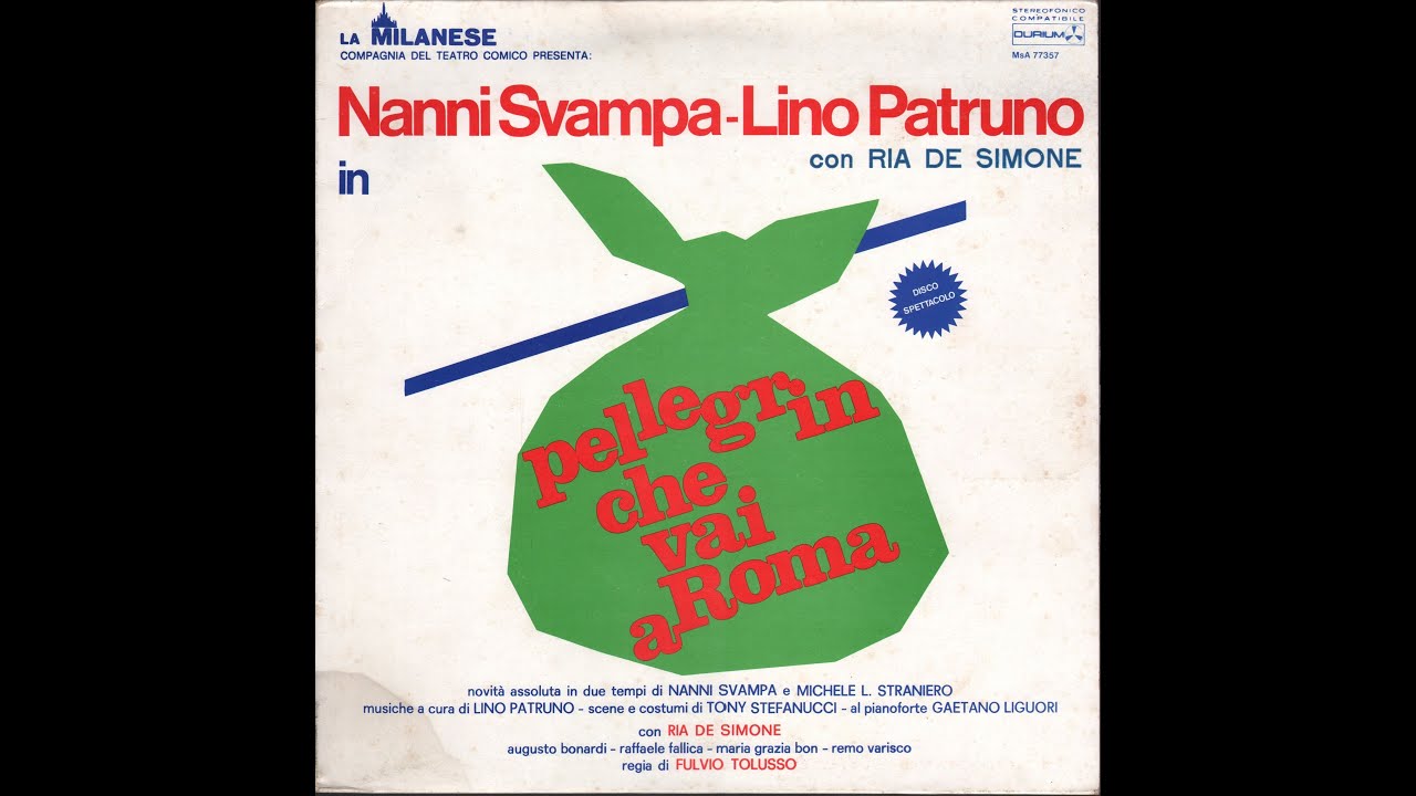 - SVAMPA - PATRUNO - RIA DE SIMONE - PELLEGRIN CHE VAI A ROMA ...
