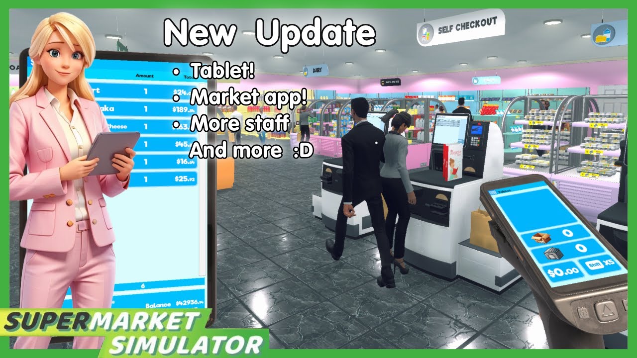 Supermarket Simulator New Tablet and more! - YouTube