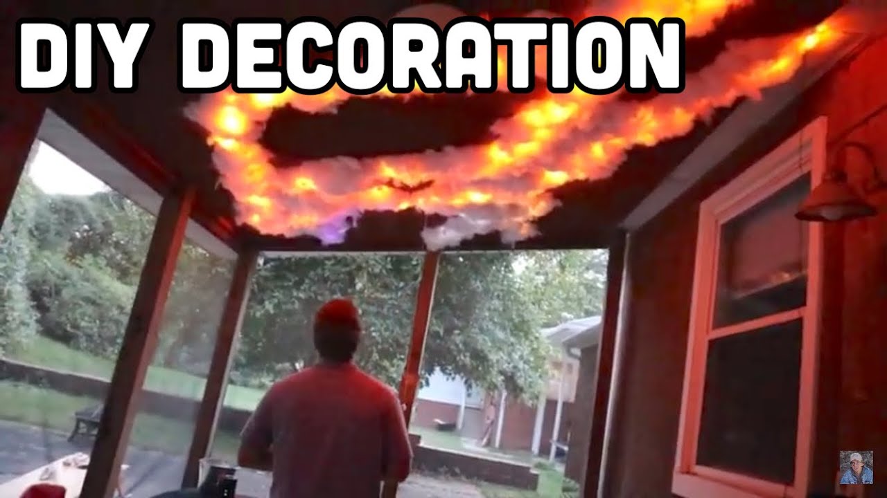 DIY STORM CLOUD DECORATION at my college house! - YouTube