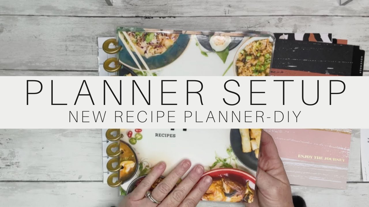 Plan With Me! | New Recipe Planner Setup - YouTube