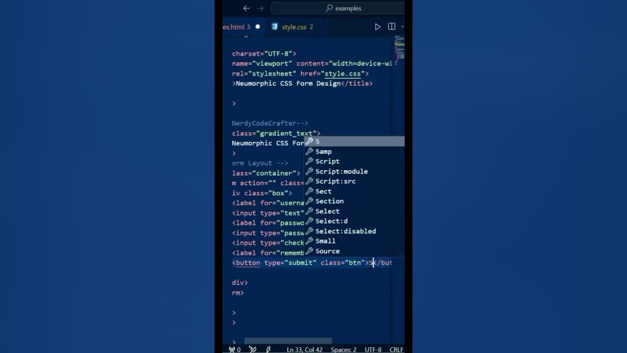 Quick CSS Tip #02:🔮 Neumorphic CSS Form: Elevate Your Web Forms with Modern Style! 💻 #css # ...