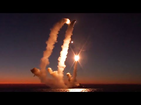 Russian Buyan-M corvette fires Kalibr cruise missiles at Ukraine
