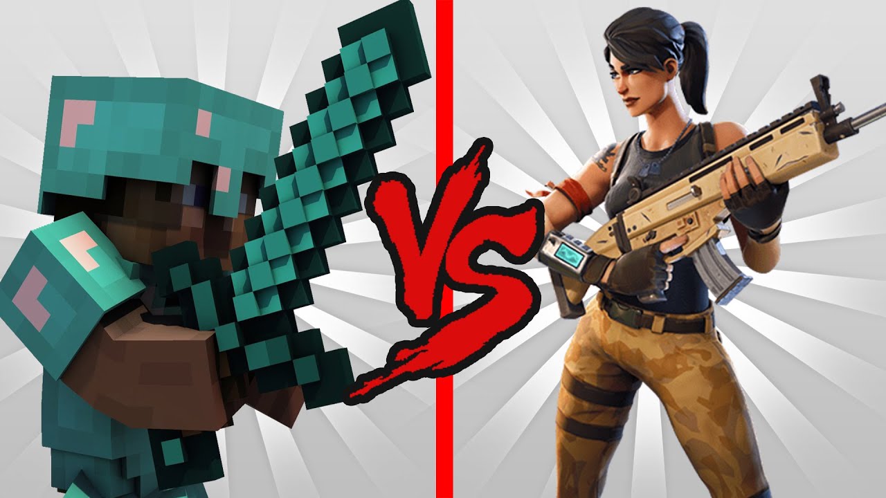 MINECRAFT VS FORTNITE - YouTube