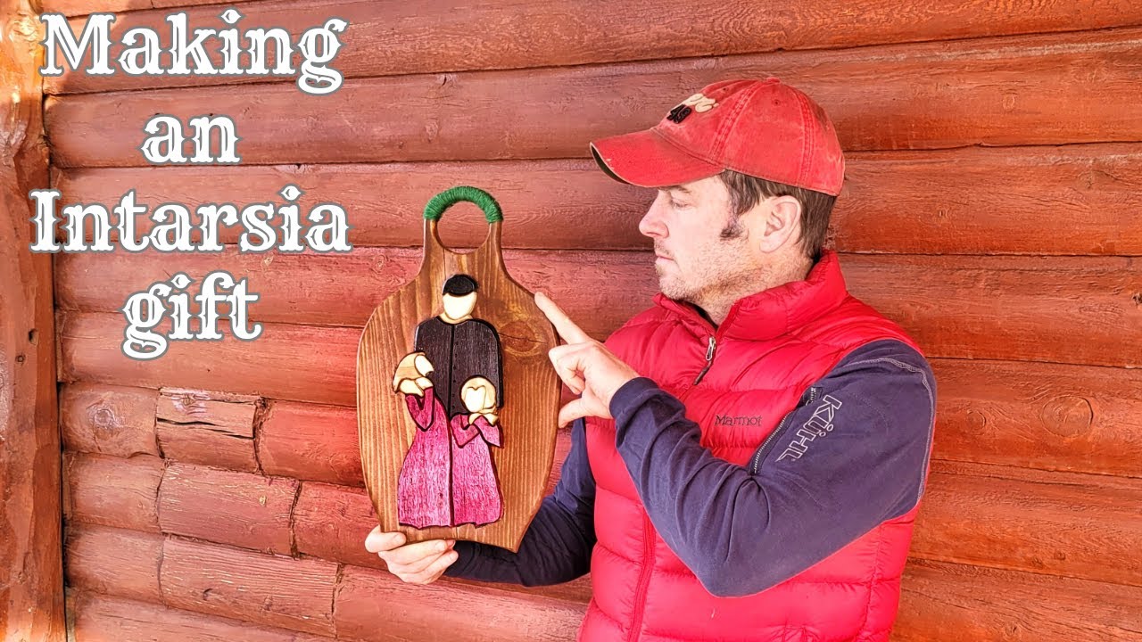 Creating an Intarsia gift for my brother. - YouTube