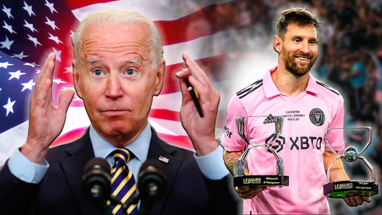 Even JOE BIDEN is SHOCKED by LIONEL MESSI' winning the LEAGUES CUP with ...
