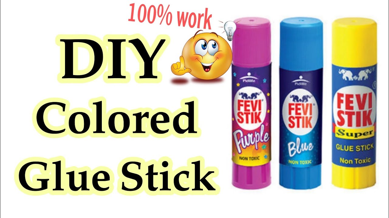 diy colored favistick | how to make make glue stick at home | how to ...