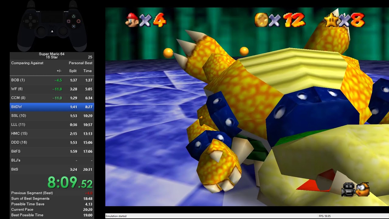 Super Mario 64 16 star (EMU) 19:51 - YouTube