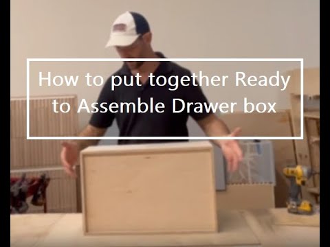 How to Assemble Cabinet Drawers! Easy and Fast! - YouTube
