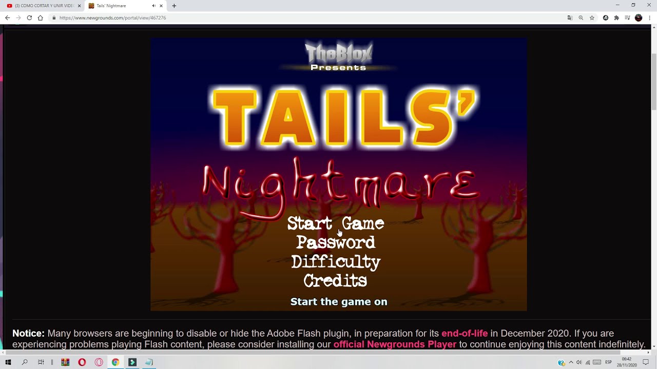 jugando tails nightmare parte 1 - YouTube