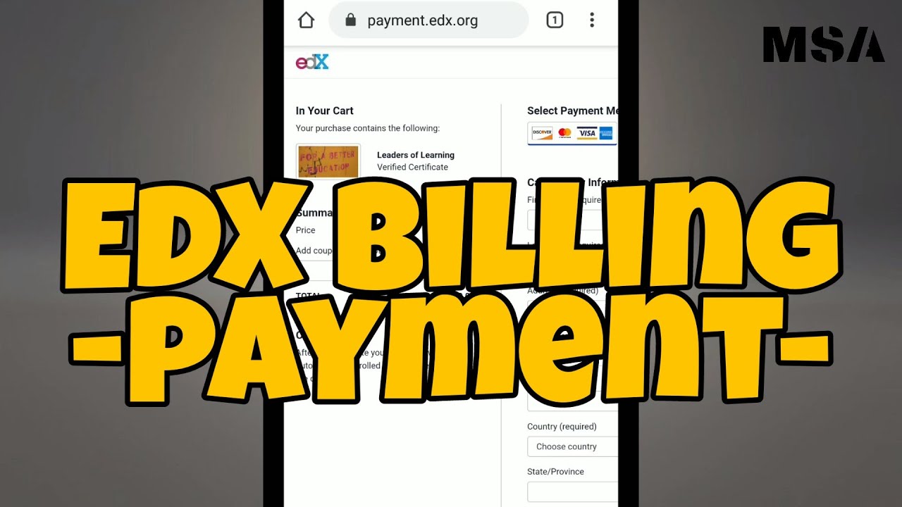 Cara Membayar Biaya Kursus di EdX | Tutorial 5 - YouTube