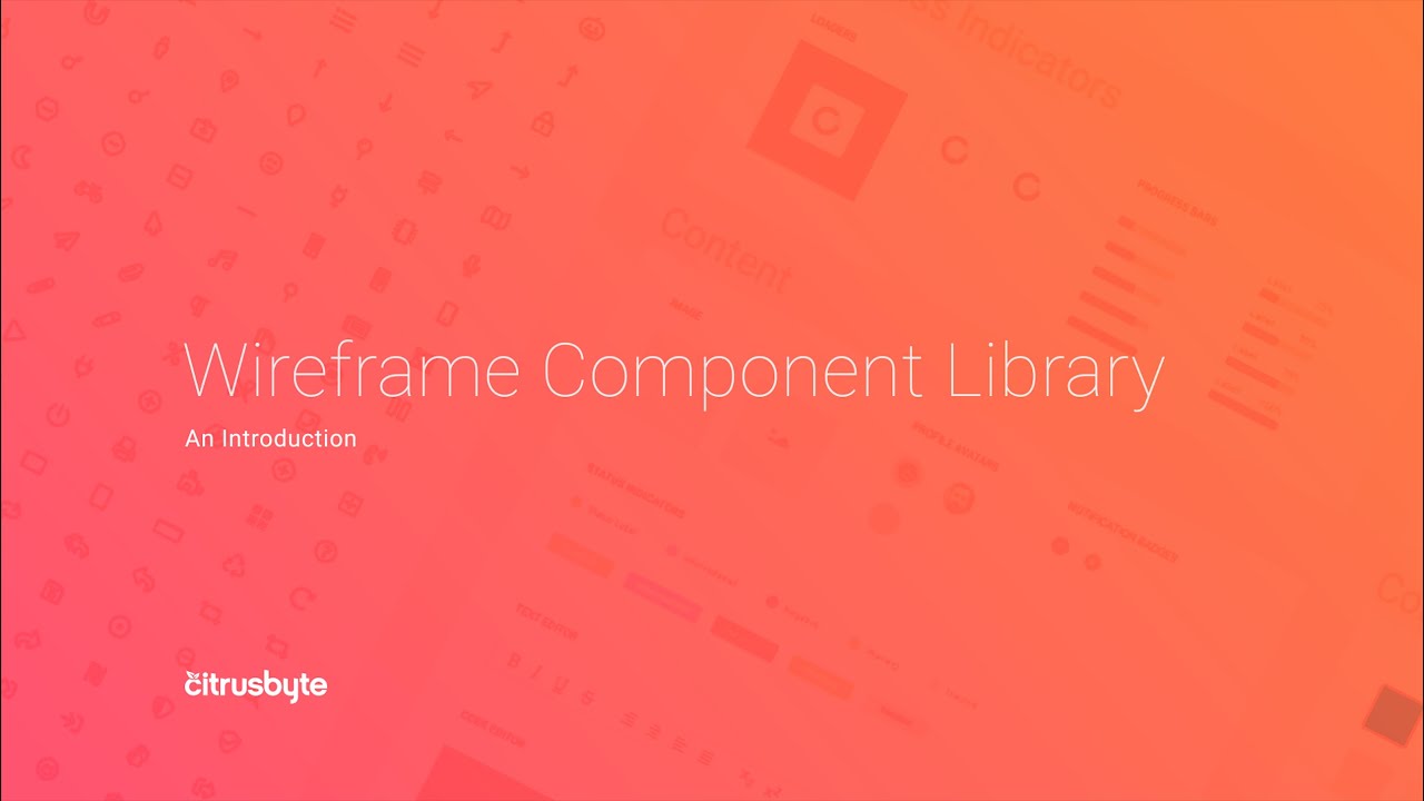 Wireframe Component Library: Introduction - YouTube