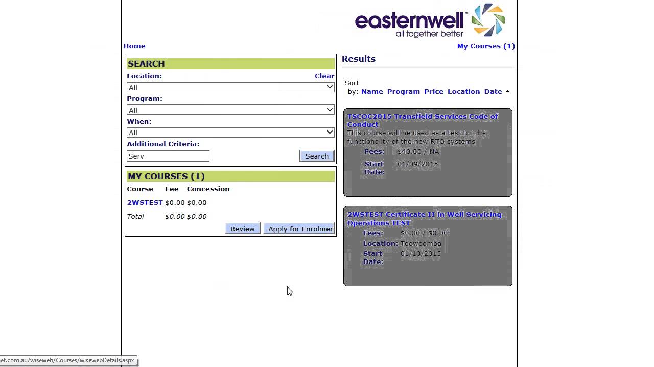 Easternwell Training - Learner's Guide to Online Enrolment - YouTube