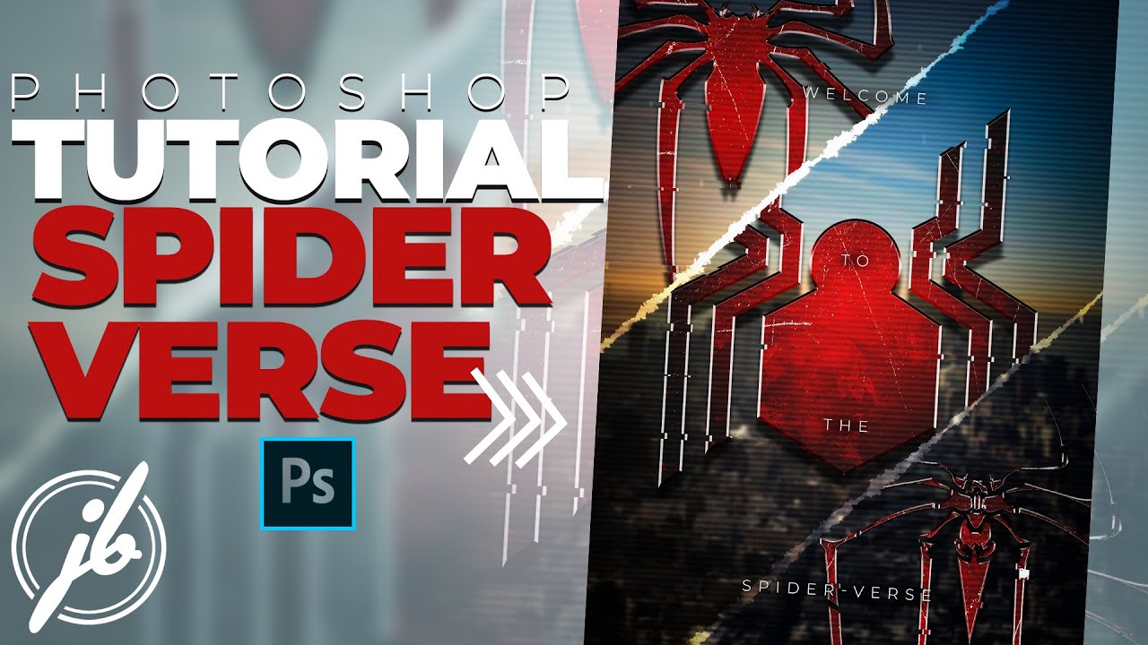 WELCOME TO THE SPIDER-VERSE | PHOTOSHOP TUTORIAL - YouTube
