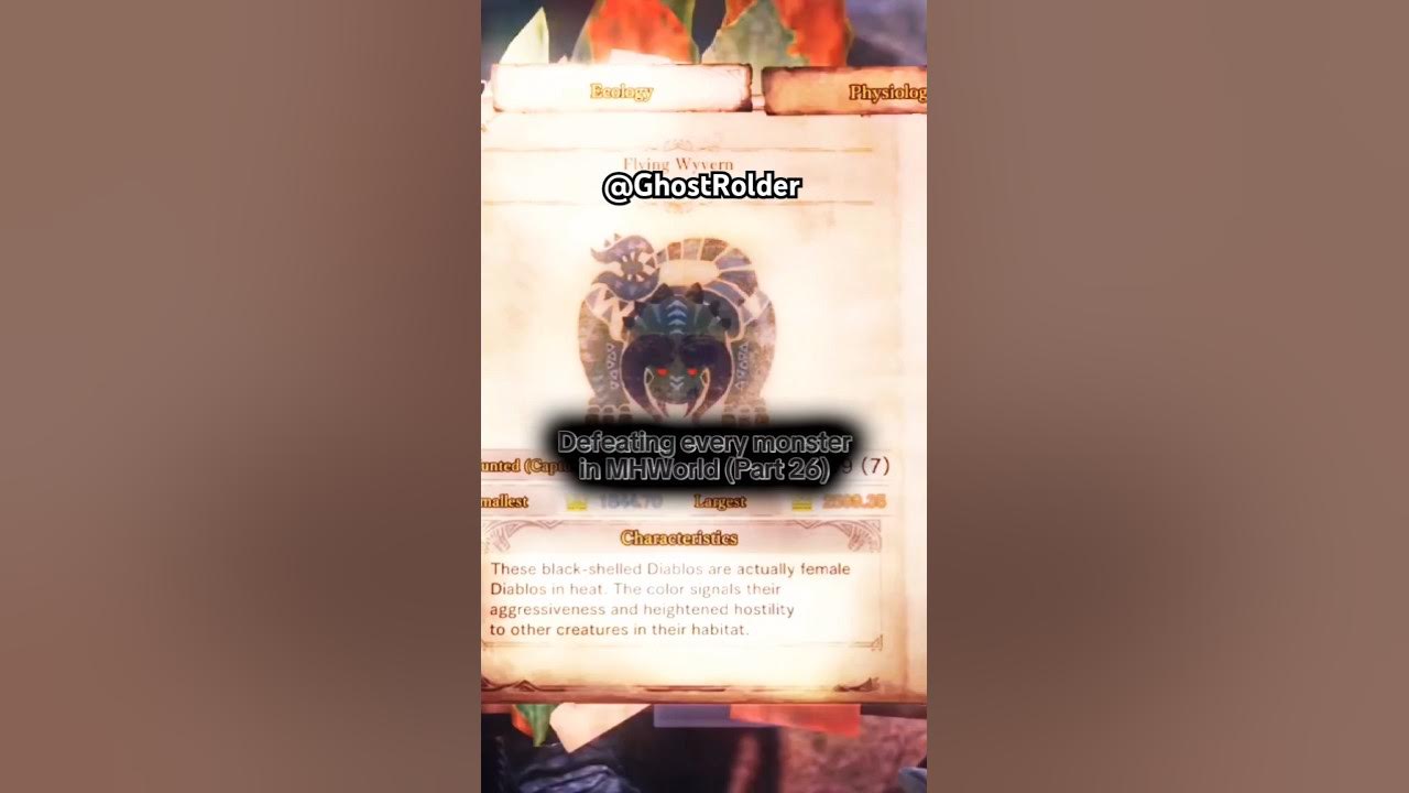 Defeating every monster in MHWorld (Part 26) #mhw #monsterhunterwilds #shorts #short #gaming ...