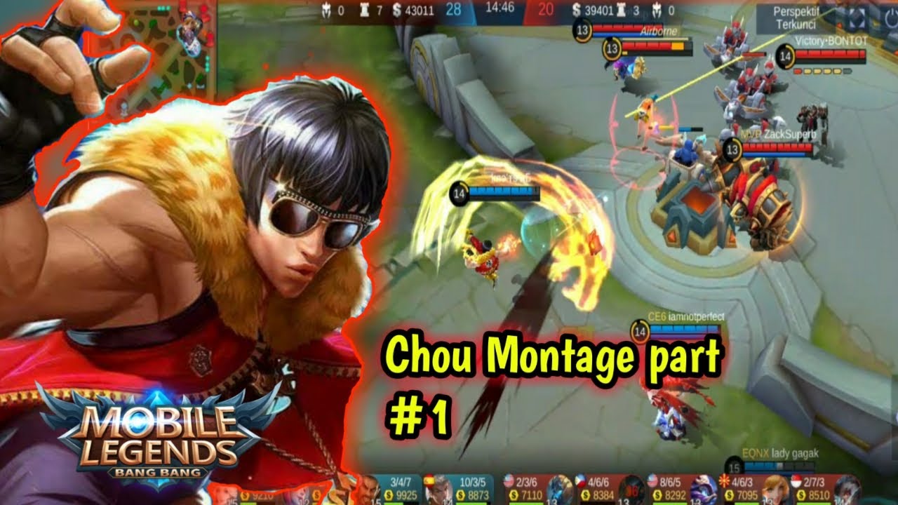 CHOU MONTAGE #1 KRETENG CHOU MONTAGE VIDEO MOBILE LEGEND - YouTube