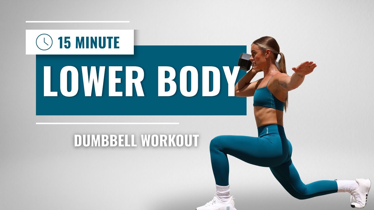 15 MIN LEGS & GLUTES WORKOUT (dumbbells).. Ashley Freeman - YouTube