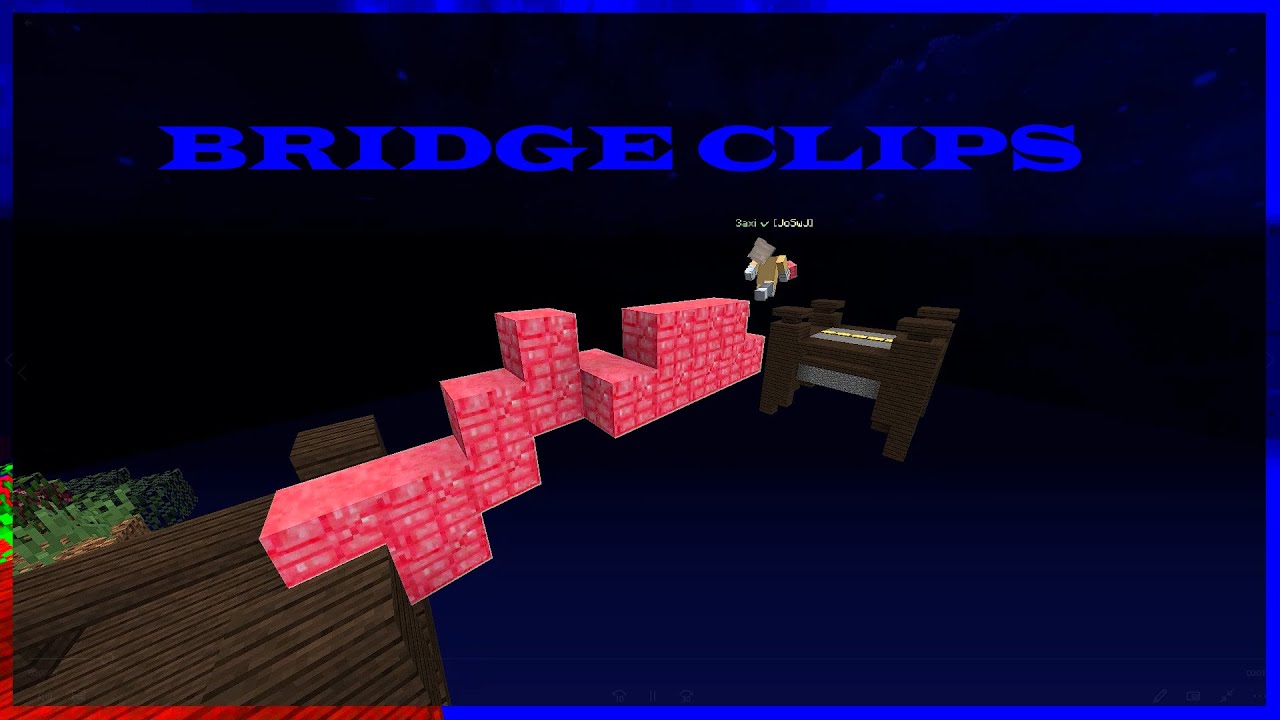 ''Bridge clips'' - Bedwars/Bridging edit (Minecraft Montage) - YouTube