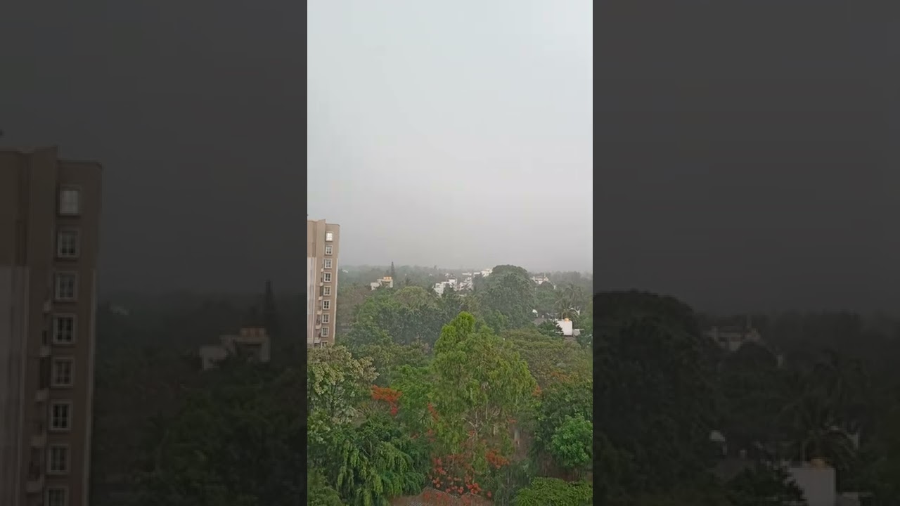 Beautiful Rain drops/Beautiful High rise apartment view/beauty of ...