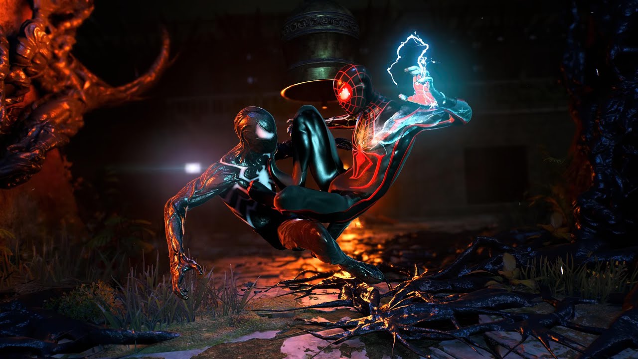 Spiderman 2 (PS5) Walkthrough Part 16 - Peter vs Miles (Peter looses ...