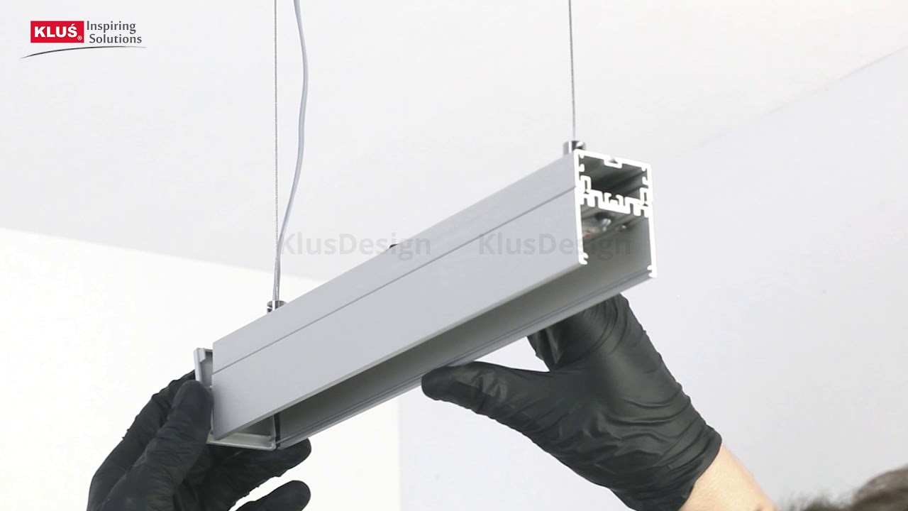 KLUS LLC – 4050 profile for creating suspended, linear LED lighting ...
