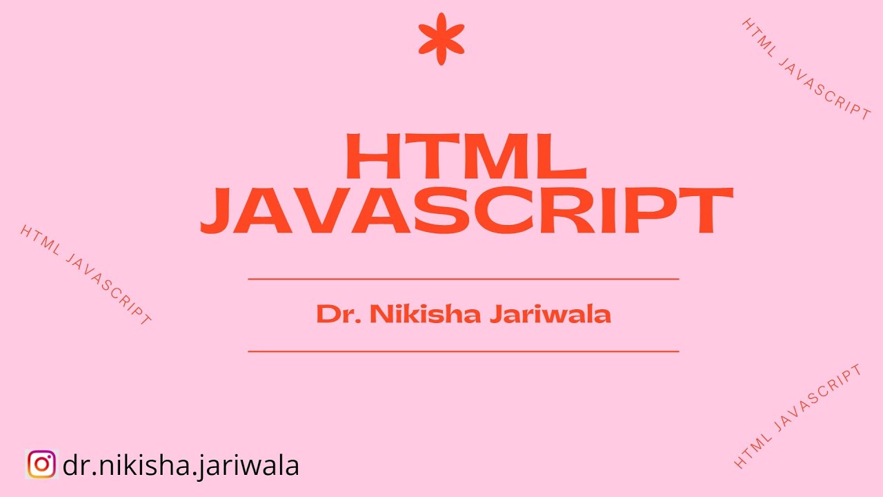 HTML Tutorial 25 - HTML Javascript | Theory | Example | Hindi - YouTube