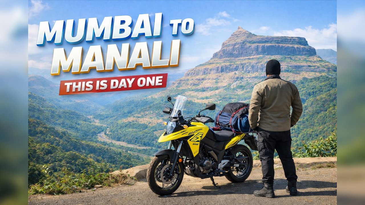 Mumbai to Manali Bike Ride EP 1 | Solo Motorcycle Journey Mumbai to ...