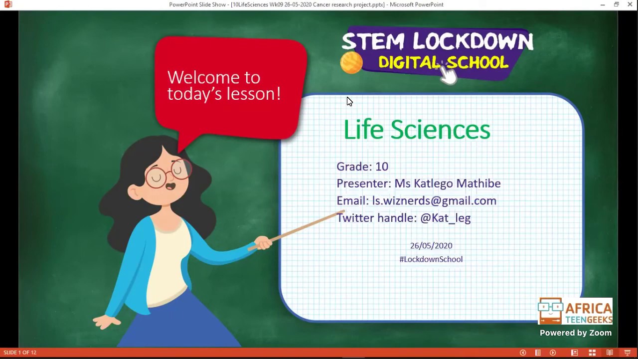 Grade 10 Life Science 26 May 2020 Cancer research project - YouTube