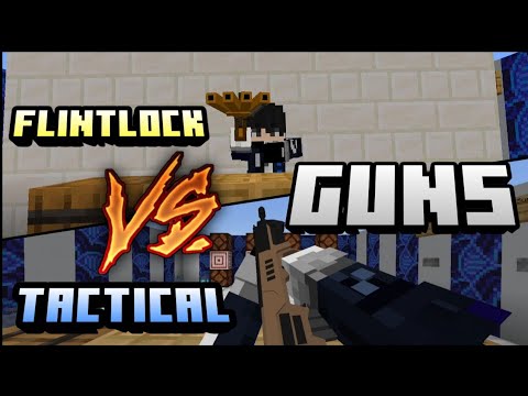 Tactical Modern Guns Vs. Flintlock Guns | Minecraft Bedrock [1.20.15 ...