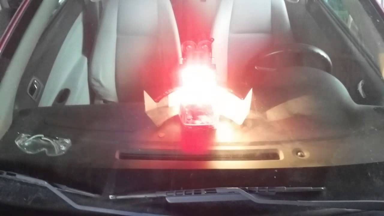 Federal signal fireball and STL dash lights - YouTube