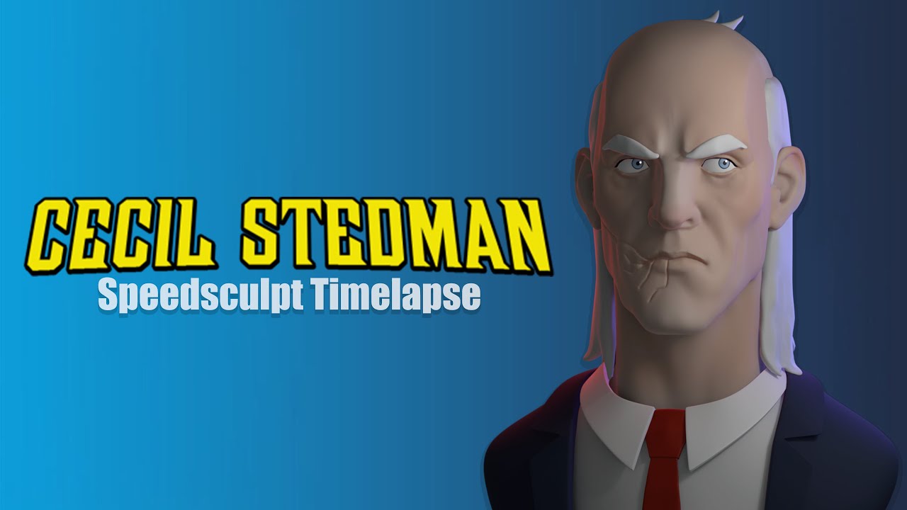 Cecil Stedman Sculpt in Blender Timelapse - YouTube