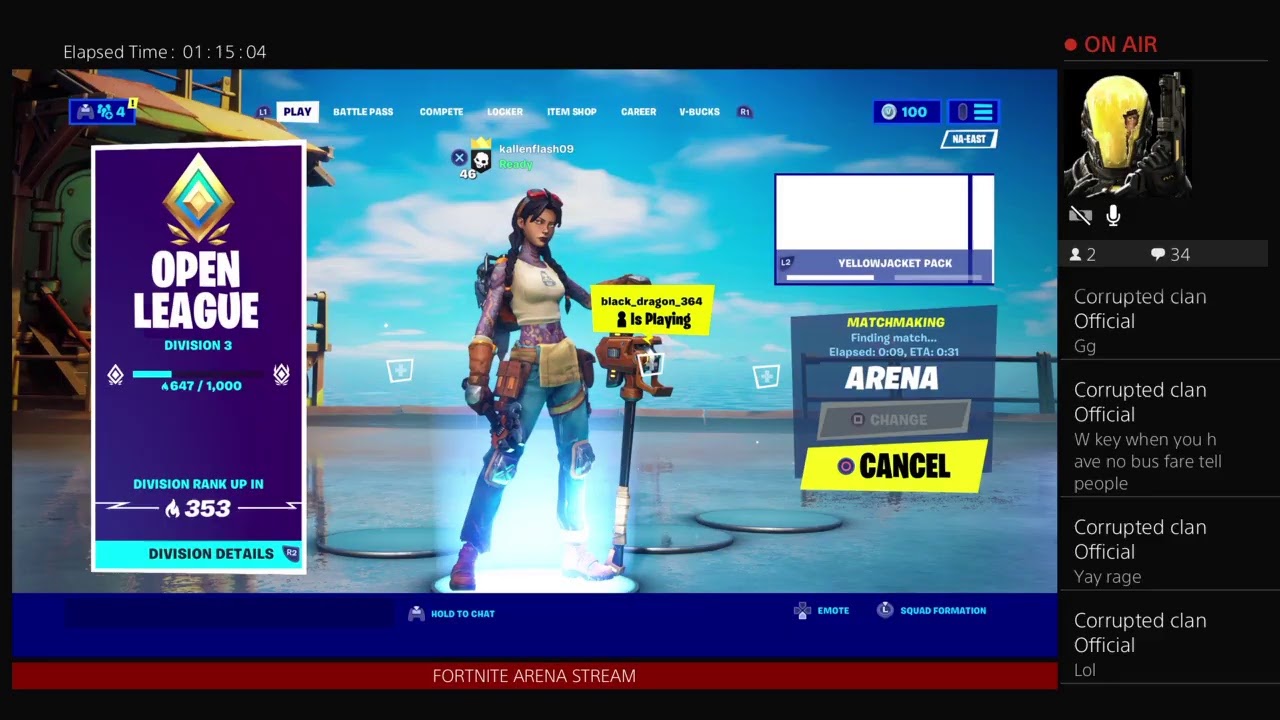FORTNITE ARENA STREAM - YouTube
