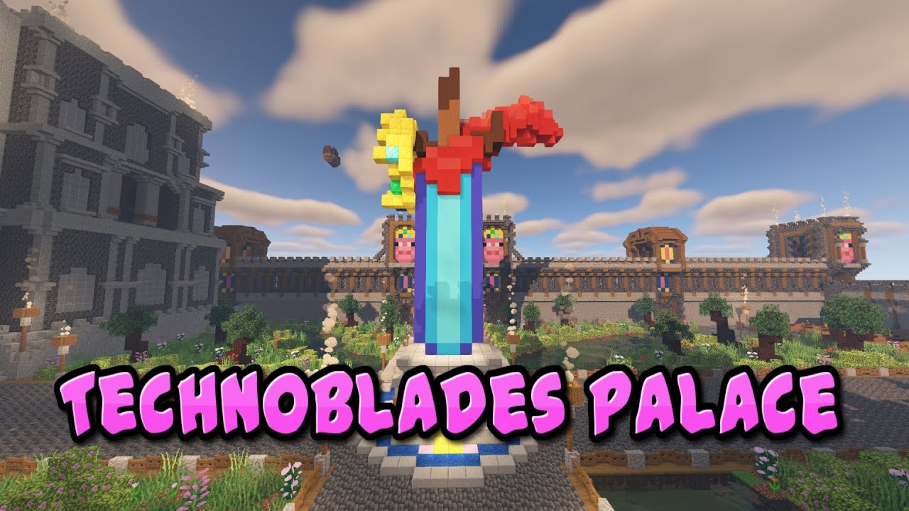 "Technoblade's Palace" A Technoblade Memorial Build - YouTube