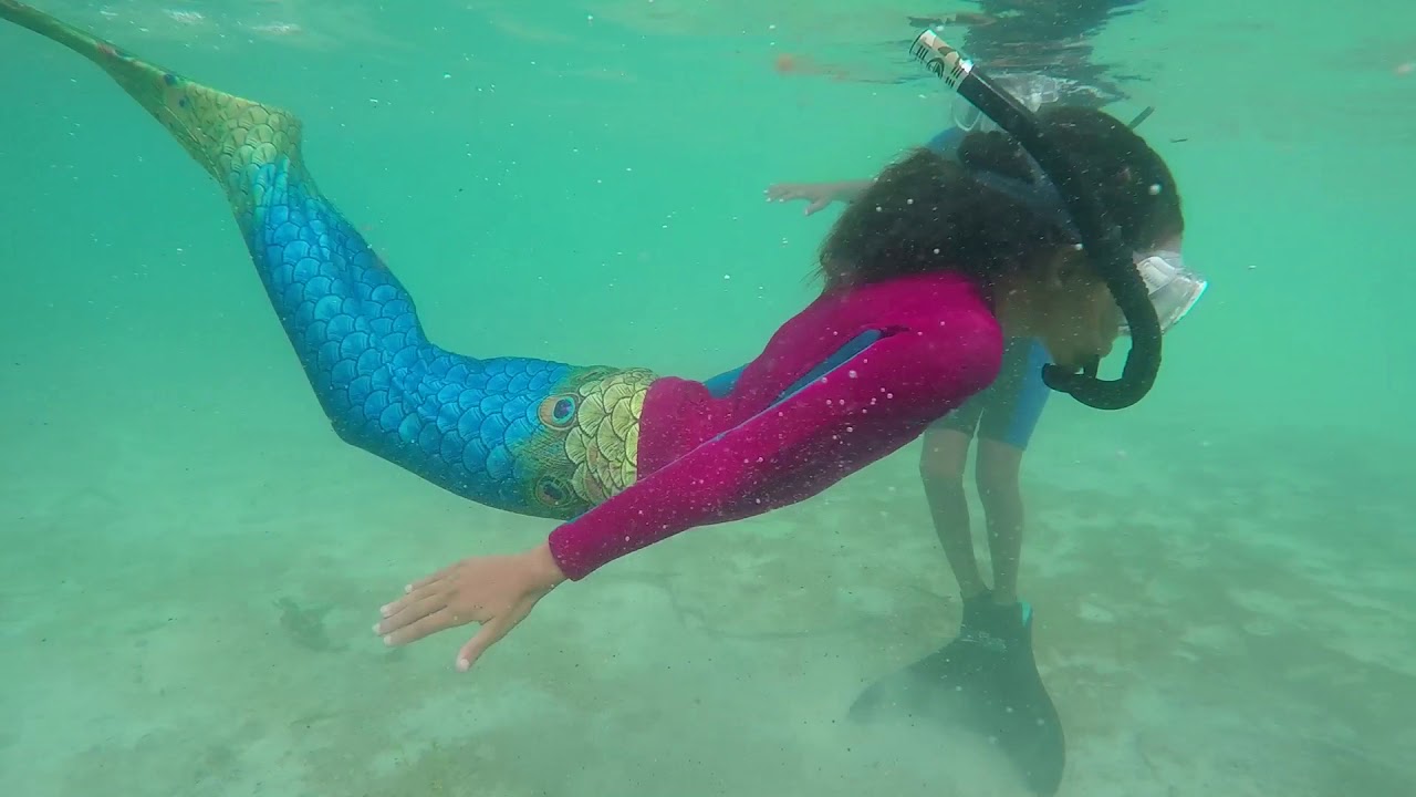 Mermaid Gabby learning to freedive in Bermuda! - YouTube