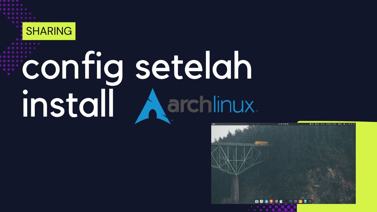 setup desktop gnome setelah install archlinux - YouTube