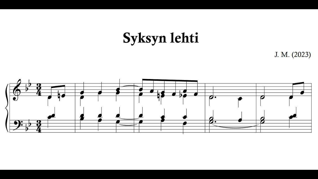 Syksyn lehti - YouTube