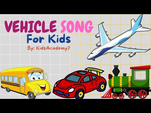 Vehicle Songs (Cars+Buses+Train) Transportation Song _For Kids Nursery ...