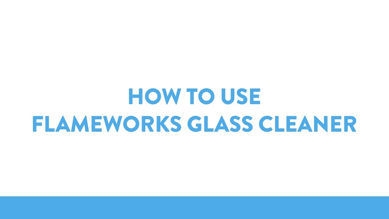 How to Use Flameworks Glass Cleaner - YouTube