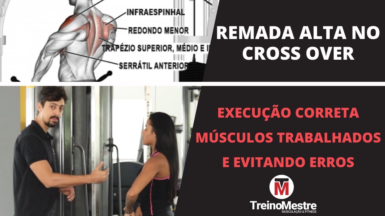 Remada alta no cross over: Execução, músculos e postura correta - YouTube