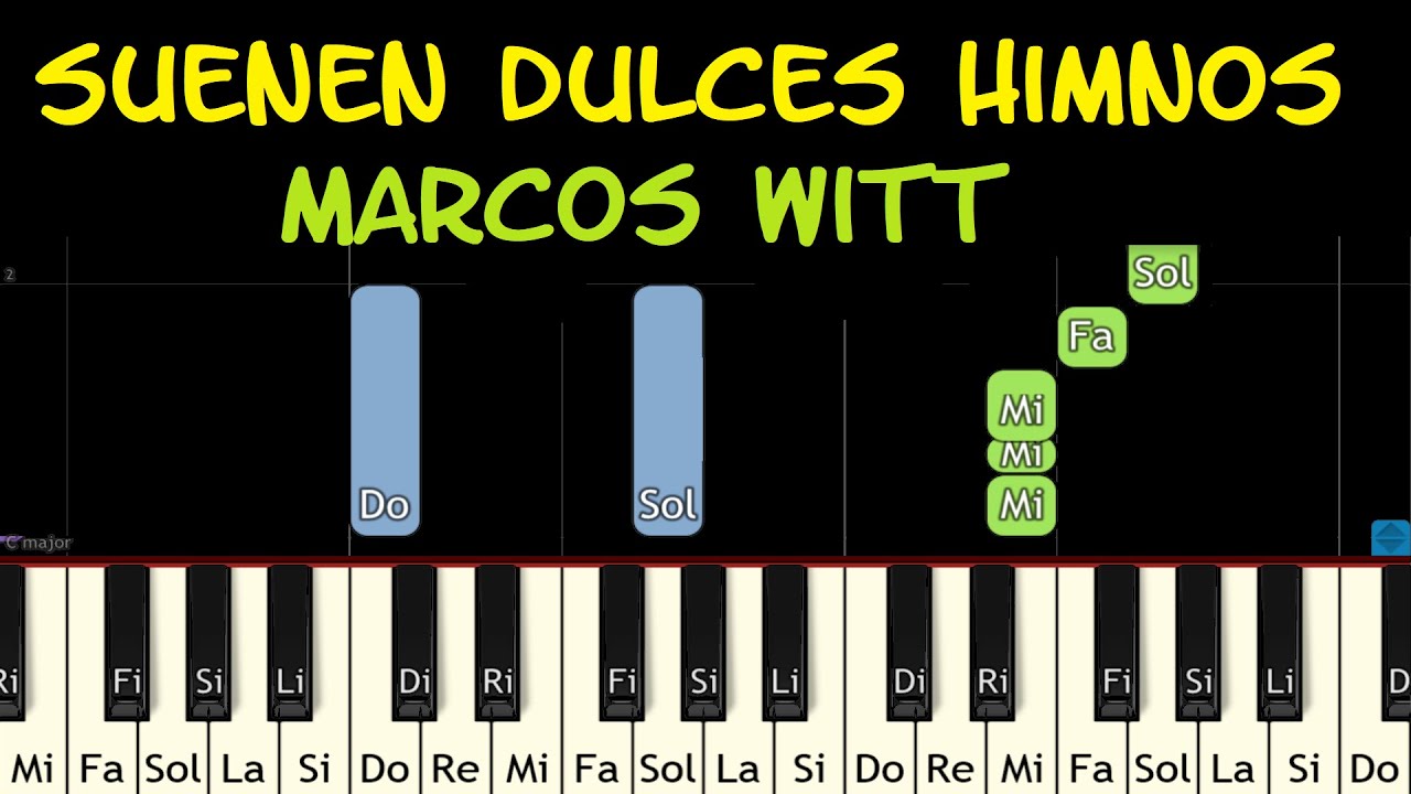 SUENEN DULCES HIMNOS Marcos Witt Piano Tutorial Facil Partitura Acordes Pista - YouTube