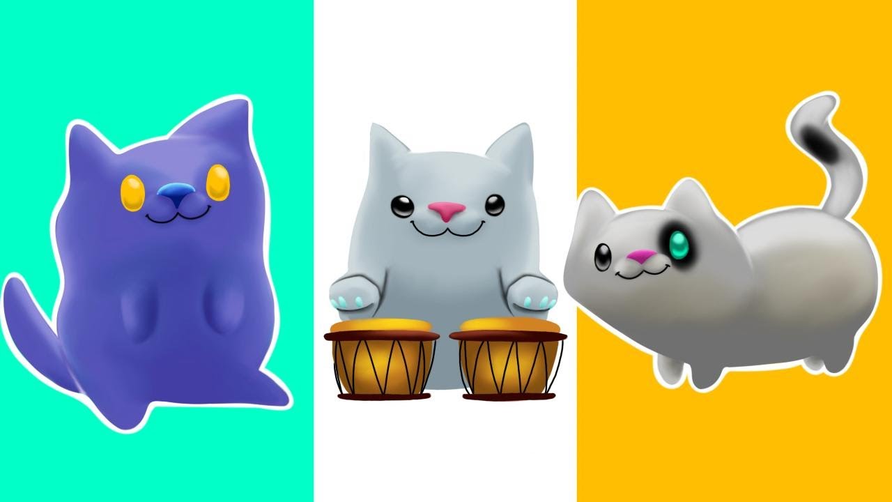 Bongo Kitty Cat Animation - (Bongo Cat Song) - YouTube