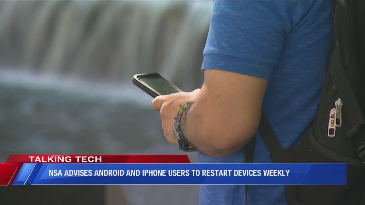 NSA advises Android and iPhone uses to restart devices weekly - YouTube