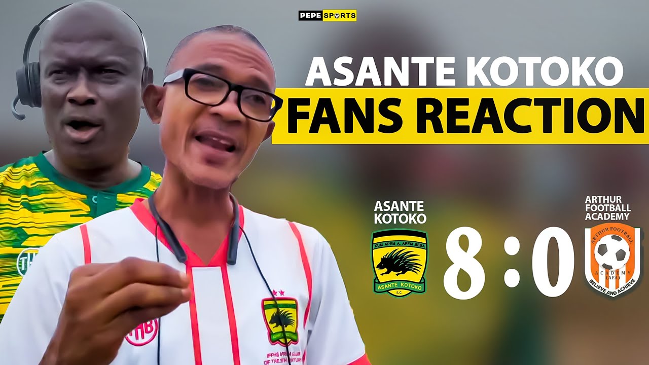 MASSIVE ATTENDANCE 🔥 AS ASANTE KOTOKO 🇦🇹 BEAT ARTHUR ACADEMY 8-0, SARFO ...