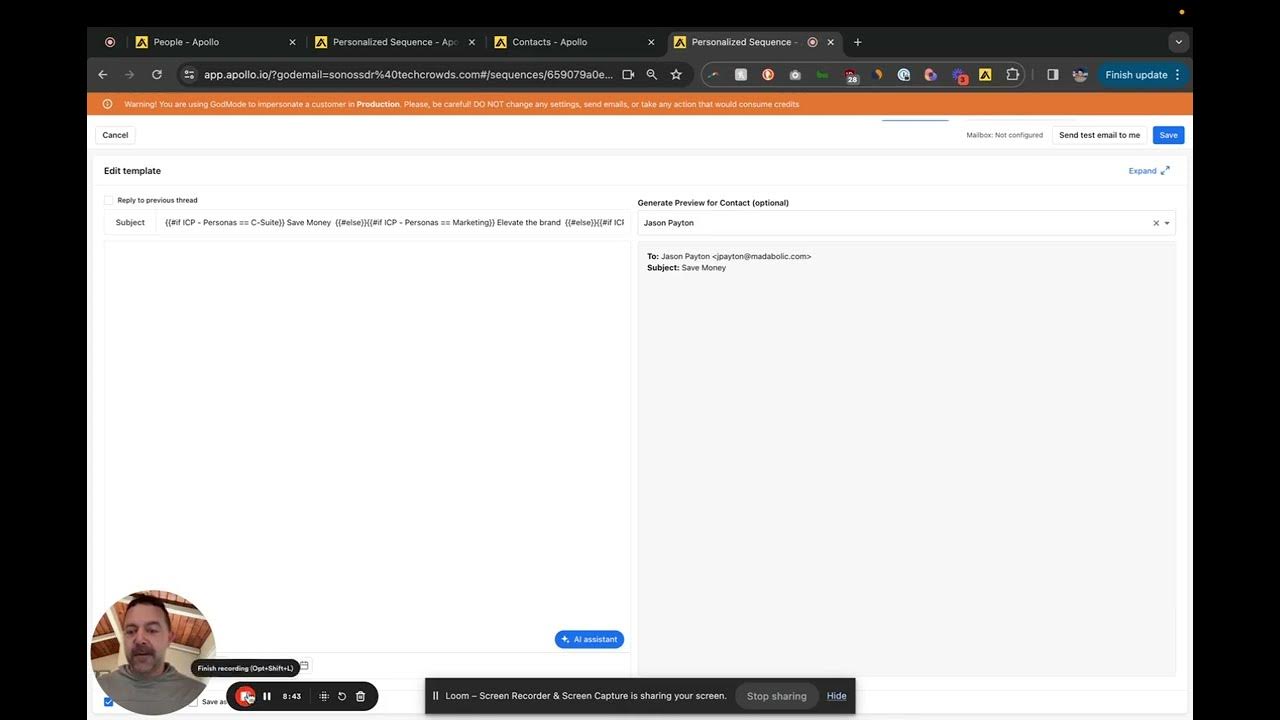 Using Apollo.io Personas to Personalize Sequences - YouTube