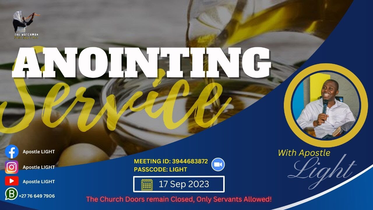 Anointing Service With Apostle Light - YouTube