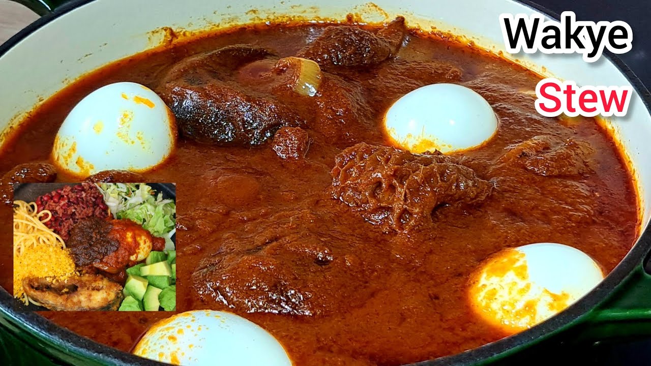 How to prepare easy and delicious 🇬🇭Wakye Stew | popular Ghanaian ...