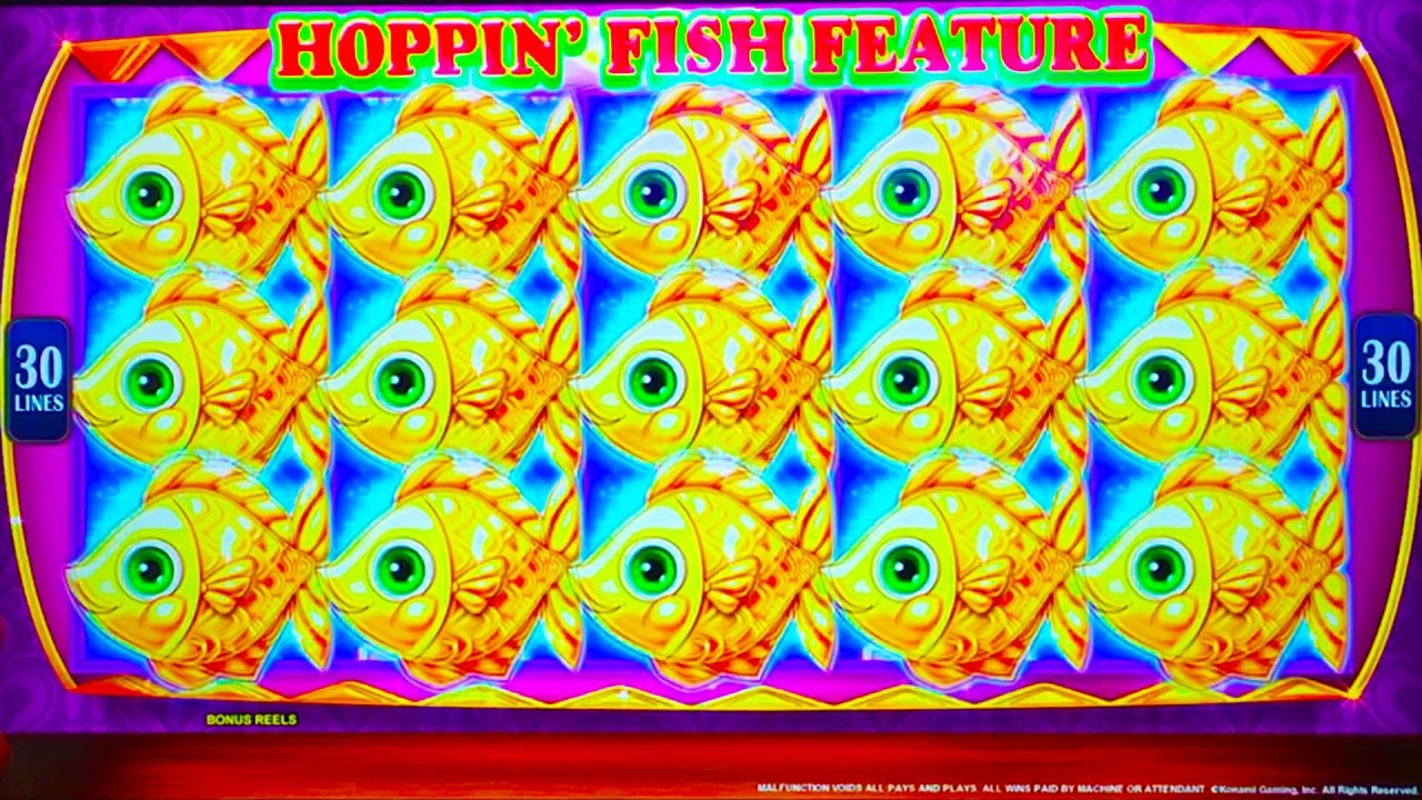 #G2E2016 Konami NEW Hoppin' Fish slot machine - YouTube