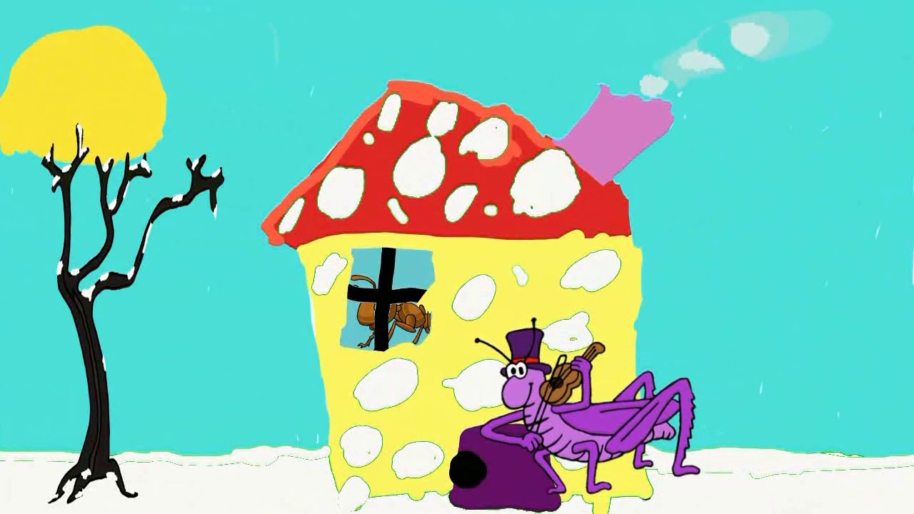 Cuento de fábula La cigarra y la hormiga - YouTube