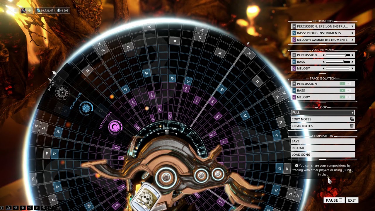 Warframe Mandachord: Dance of The Violins (F-777) - YouTube