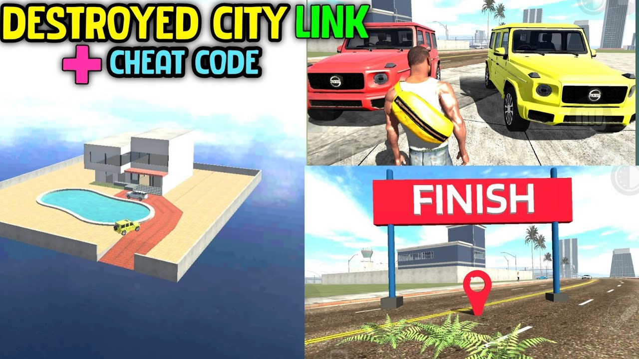 Indian bikes driving 3d G wagon cheat code + new RGS tool props code + destroy city link - YouTube
